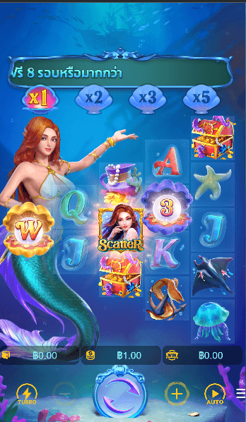 Mermaid Riches แนะนำเกมสล็อต PG SLOT แปลกใหม่
